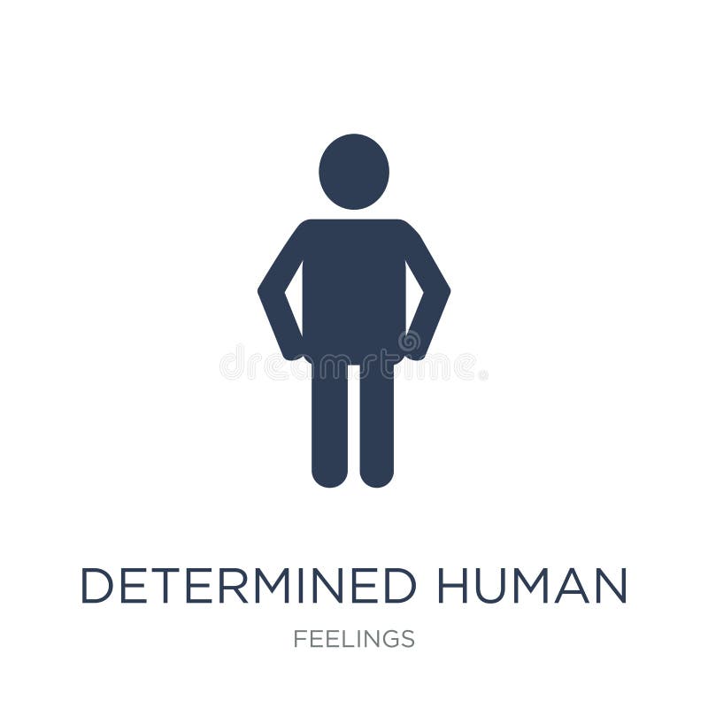 Determined Human Icon. Trendy Modern Flat Linear Vector Determined ...