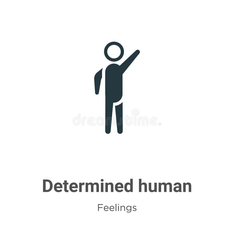 Determined Human Icon. Trendy Flat Vector Determined Human Icon Stock ...