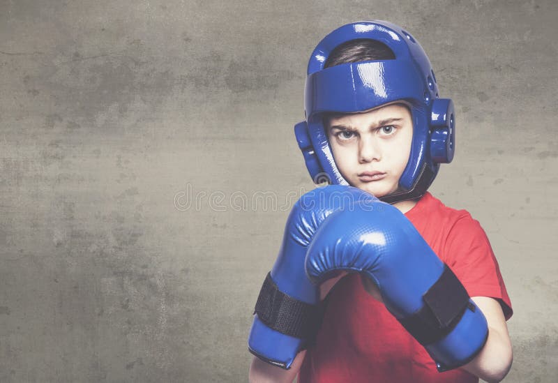 Determined little fighter stock photo. Image of athlete - 109835420