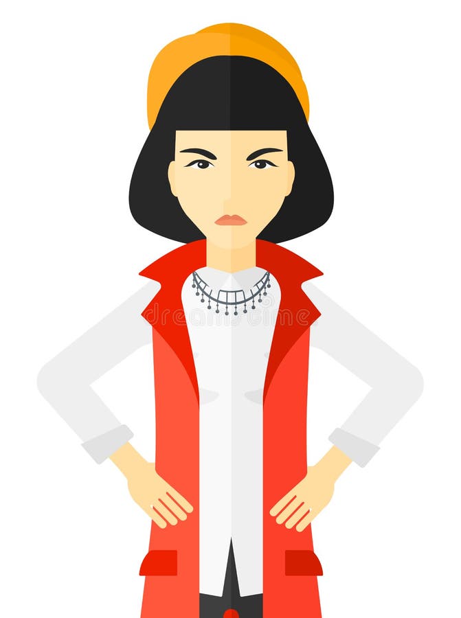 Detesting Angry Woman Stock Illustrations – 8 Detesting Angry Woman ...