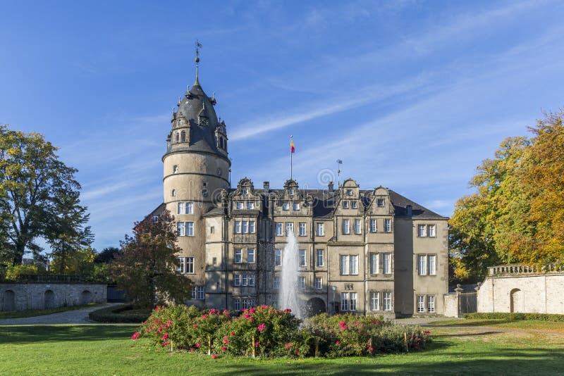 Detmold Castle Build in Weser Renaissance Style Stock Image - Image of ...