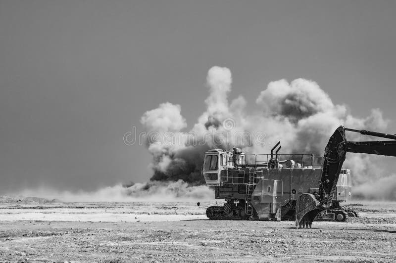 Detonator Blasting O the Construction Site Stock Image - Image of ...