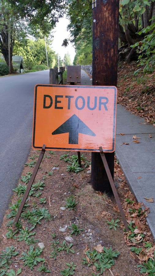 Trail Detour stock photo. Image of detour, divert, path - 23470146