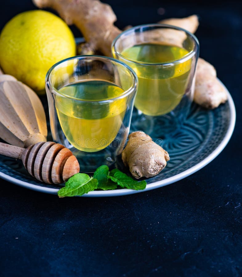 Detox drink with ginger stock photo. Image of citrus - 145994824