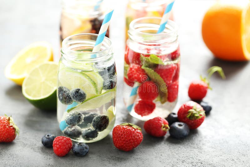 Detox water stock photo. Image of fruit, bottle, green - 79608890