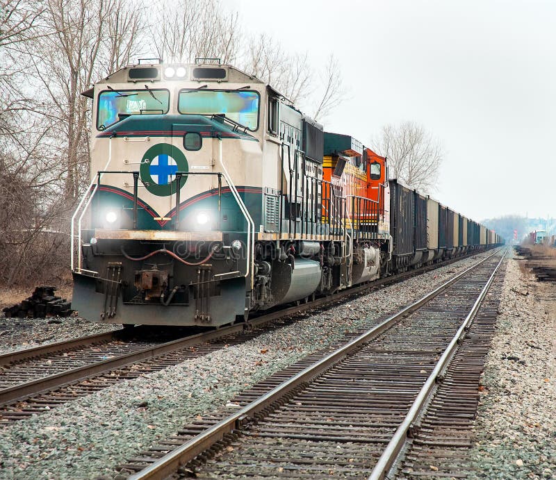 Detroit Bound Coal Train editorial stock image. Image of railcar ...