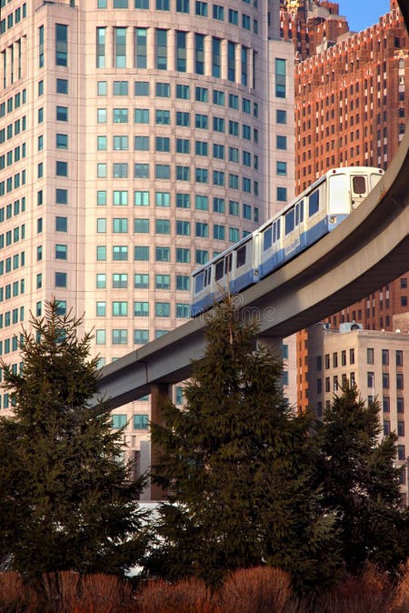 Detroit commuter monorail stock photo. Image of urban - 11066936