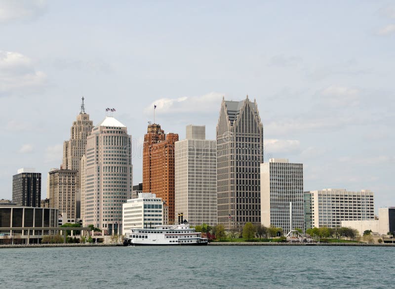 Detroit, Michigan stock image. Image of panoramic, scenery - 10346959