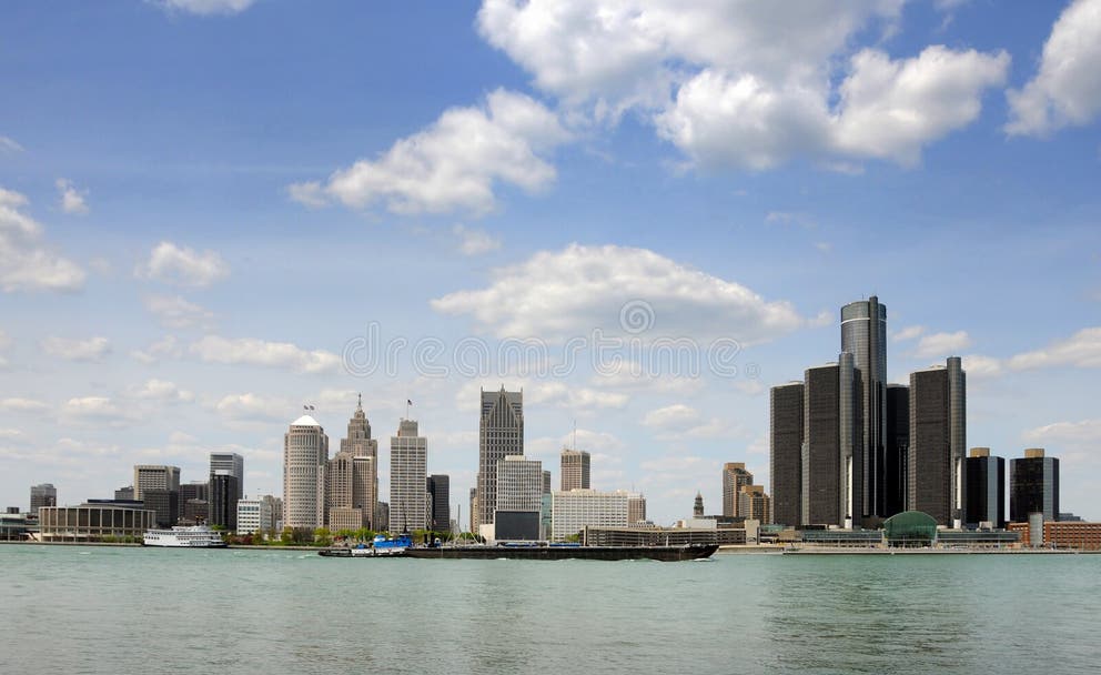 Detroit, Michigan stock image. Image of panoramic, scenery - 10346959
