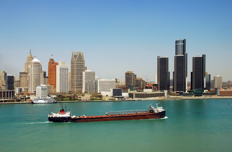 Detroit, Michigan stock image. Image of panoramic, scenery - 10346959