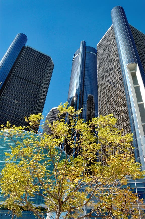 Detroit Renaissance Center stock photo. Image of structures - 3659860