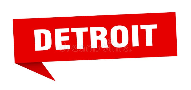 Detroit Sticker. Detroit Signpost Pointer Sign Stock Vector ...