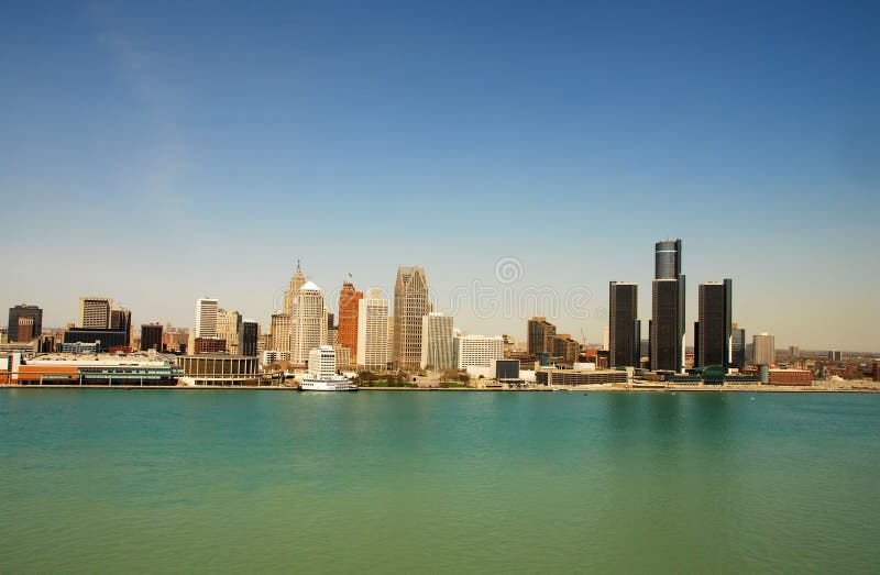 Detroit, Michigan stock image. Image of panoramic, scenery - 10346959