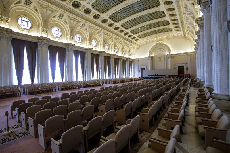 Dettagli Dall'interno Del Palazzo Rumeno Del Parlamento Immagine ...