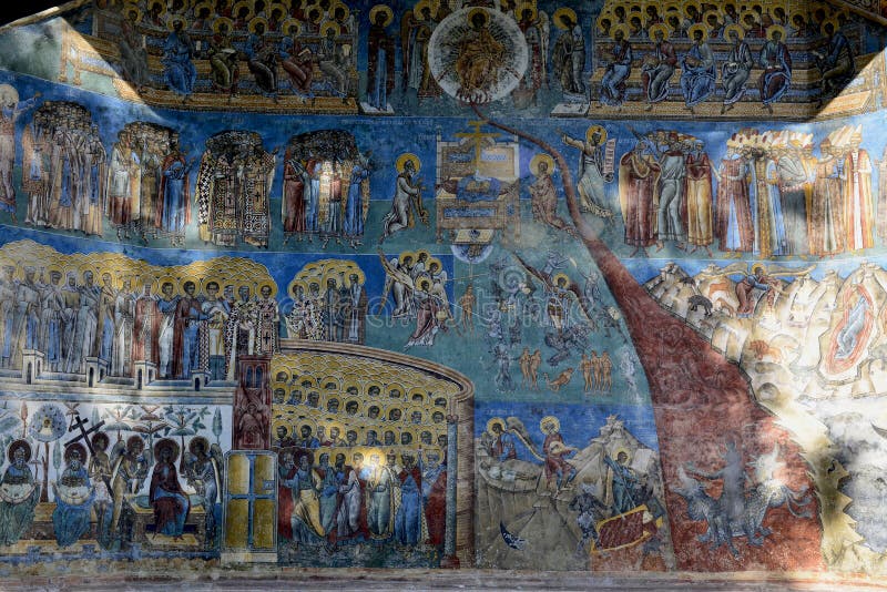 Dettaglio Dell'affresco Di Apocalisse Di Giorno Del Giudizio Finale ... Dettaglio Dell'affresco Di Apocalisse Di Giorno Del Giudizio Finale ...