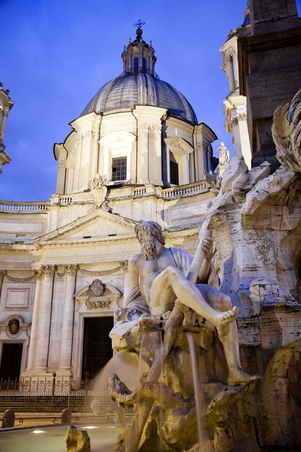 Dettaglio Della Fontana Di Bernini a Roma Fotografia Stock - Immagine ...