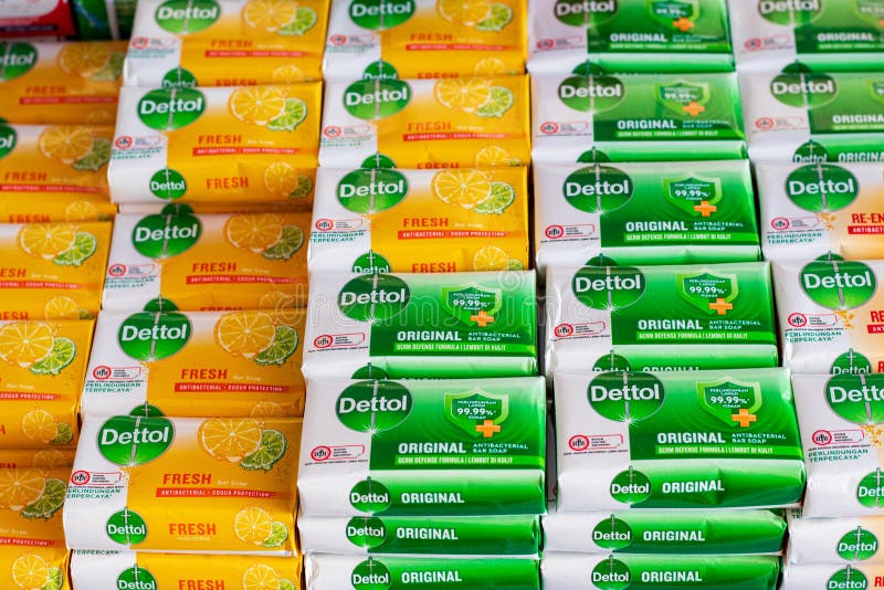 Dettol bar soap variant editorial stock photo. Image of hygiene - 294453053