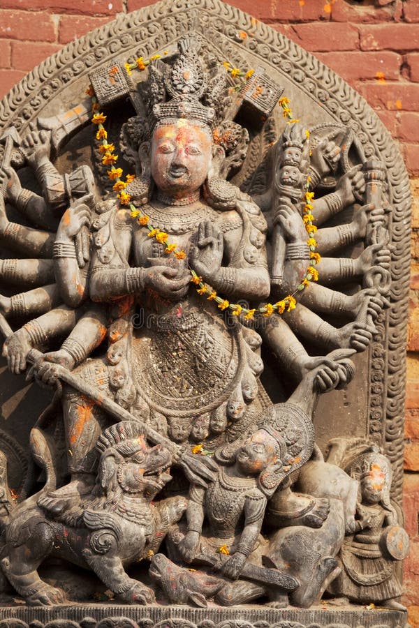 Deus Hindu, Bhaktapur imagem de stock. Imagem de patrimônio - 12582263