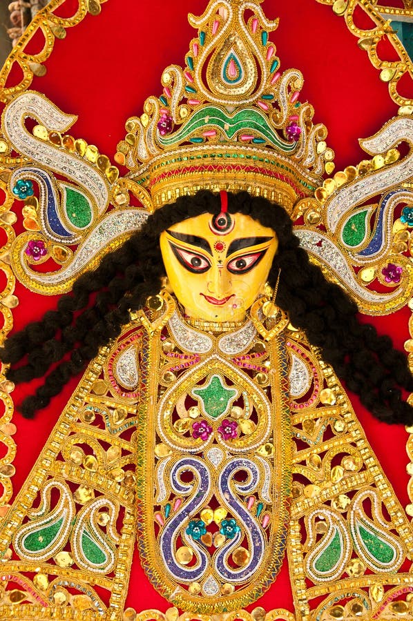 Deusa Durga imagem de stock. Imagem de potência, afiado - 16207789