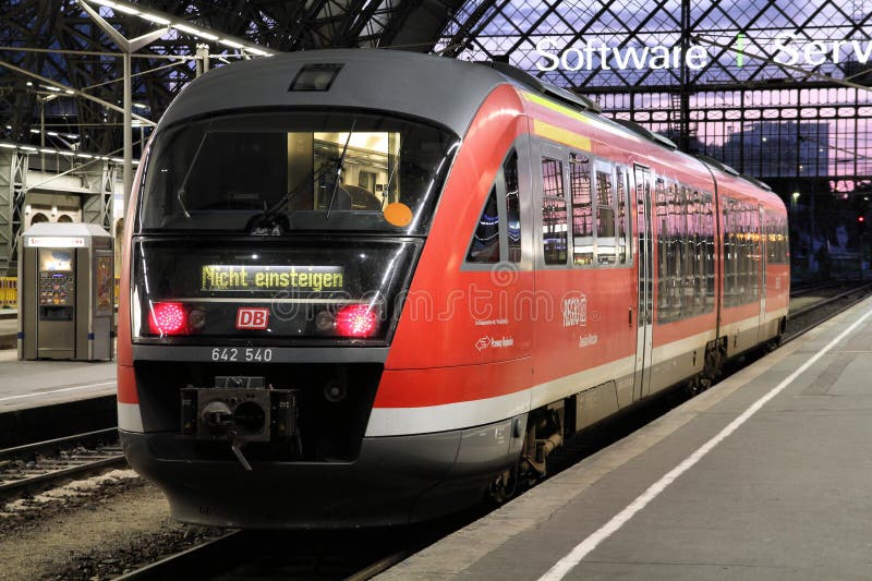 Deutsche Bahn train editorial stock image. Image of transportation ...