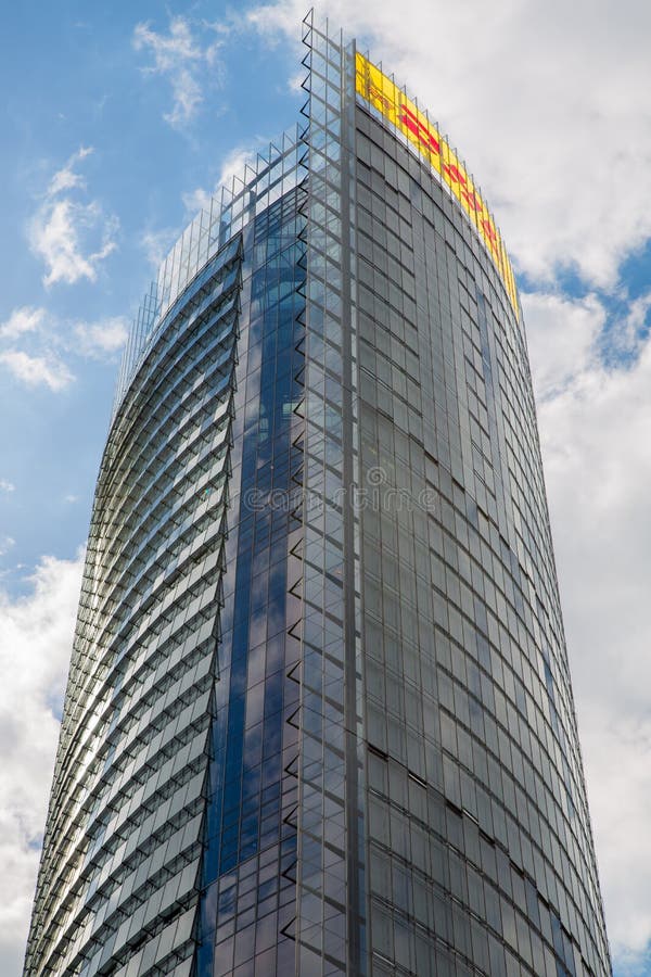 Deutsche Post DHL Tower editorial stock image. Image of windows - 25778579