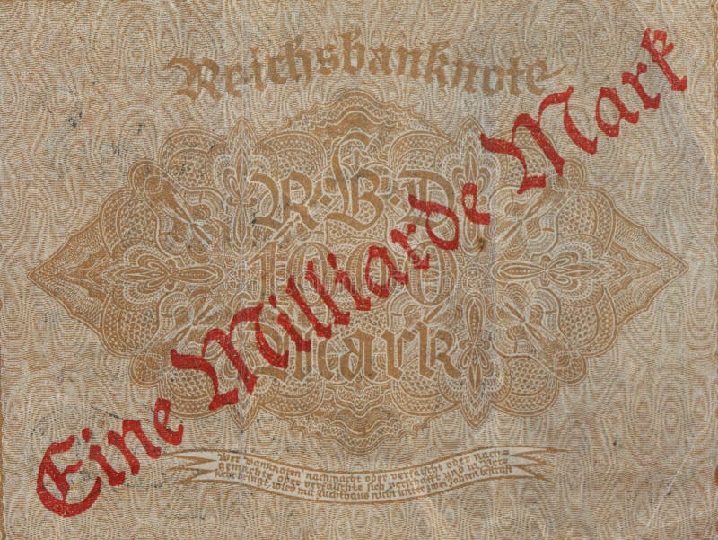 Deutsche Reichsmark Bill , Historic Money Stock Image - Image of ...