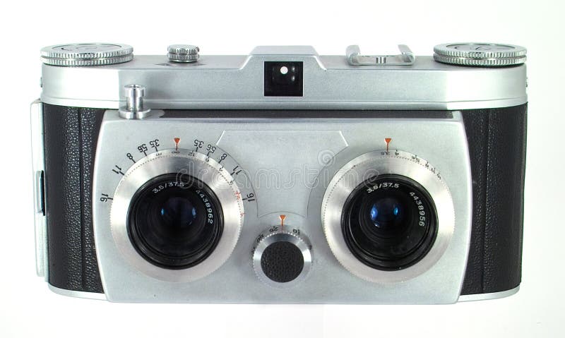 Deutsche Stereokamera stockbild. Bild von stereo, objektive - 2285213