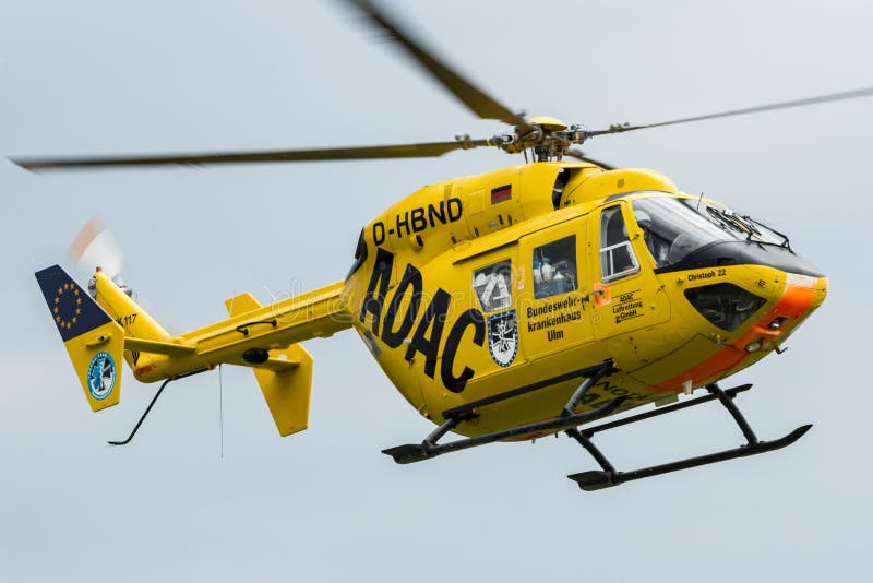 Deutscher ADAC-Hubschrauber Christoph 22 in Der Aktion Redaktionelles ...
