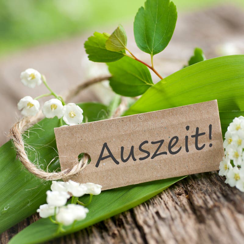 Deutscher: Auszeit! stockbild. Bild von schwerpunkt, senke - 25349173