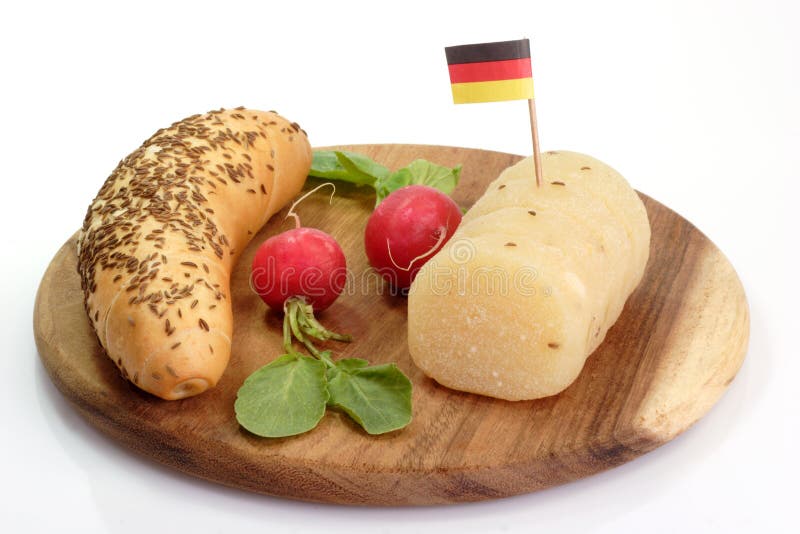 Deutscher Käse stockfoto. Bild von nahrung, rolle, brot - 7907058