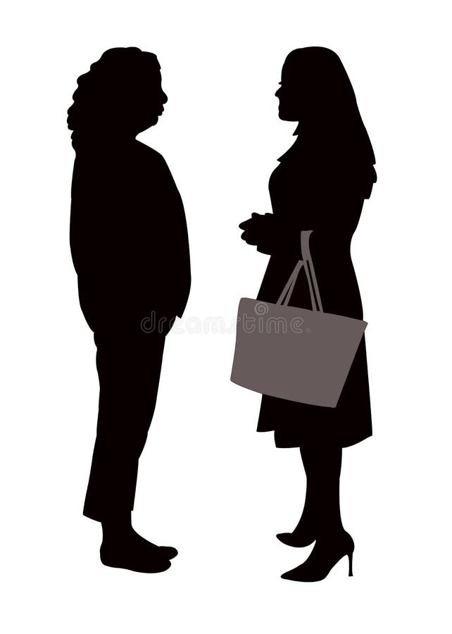 Deux Hommes Parlant Le Vecteur De Silhouette De Parties Du Corps ... Deux Hommes Parlant Le Vecteur De Silhouette De Parties Du Corps ...