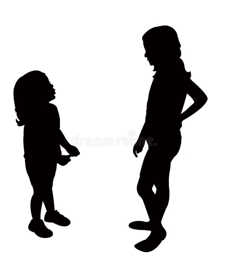 Deux Filles Ayant Le Traitement Au Four Damusement Illustration De