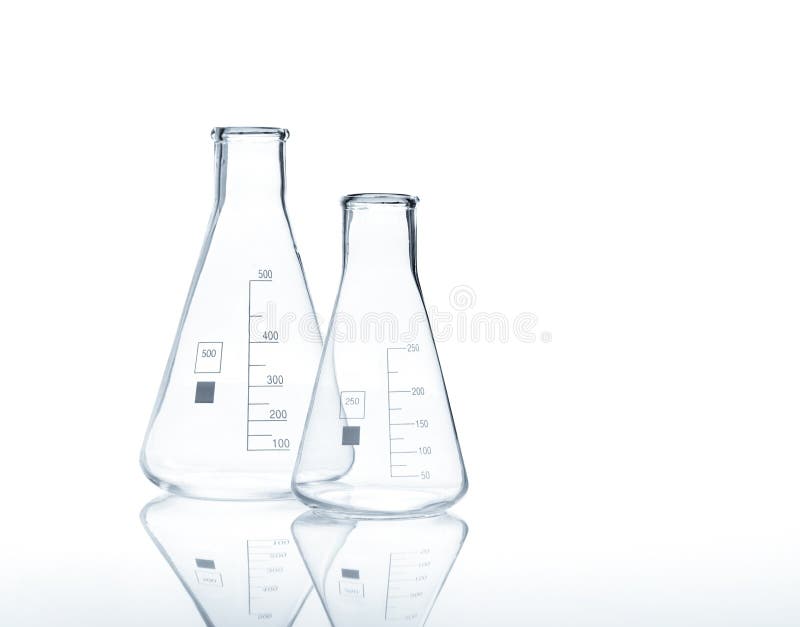 Flacon Erlenmeyer Conique En Verre Vide Photo stock - Image du verrerie ...
