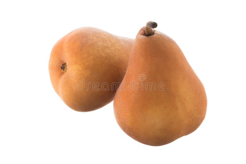 Poire De Beurre Bosc Coupée En Tranches Dans Les Moitiés Image stock ...