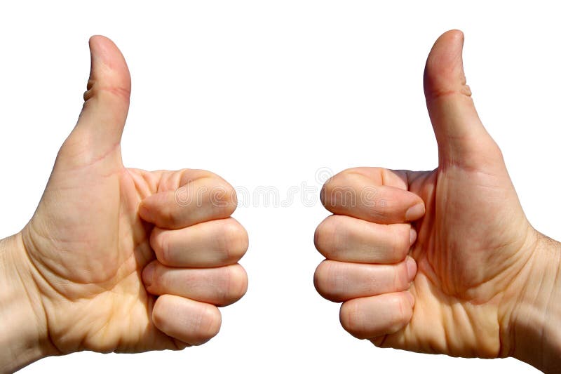 Deux pouces vers le haut. photo stock. Image du exprimer - 2758924