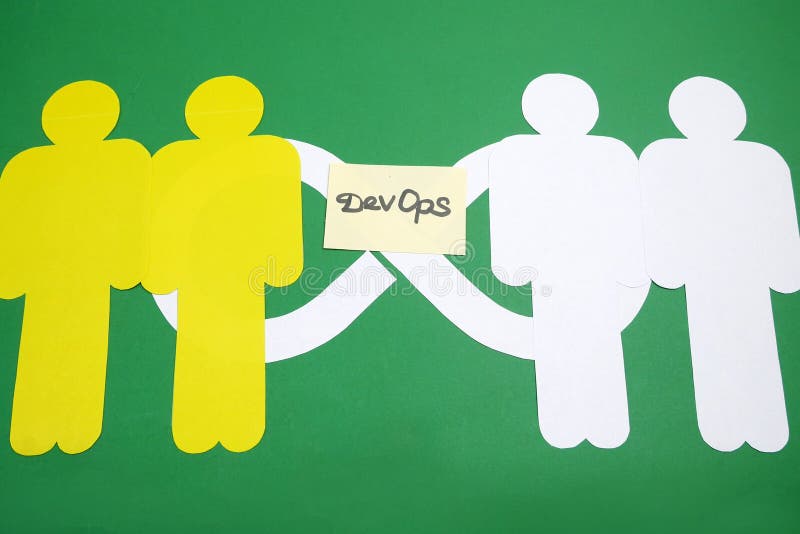 Dev and Ops Symbol. DevOps Concept for Software Engineering Culture and ...