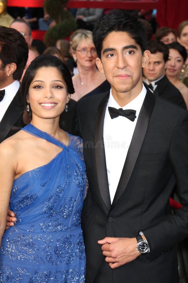 Dev Patel,Freida Pinto editorial image. Image of arriving - 38021015