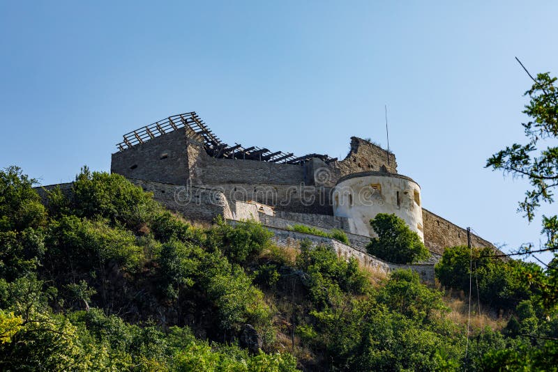 Deva Castle in Romania stock image. Image of history - 229549221