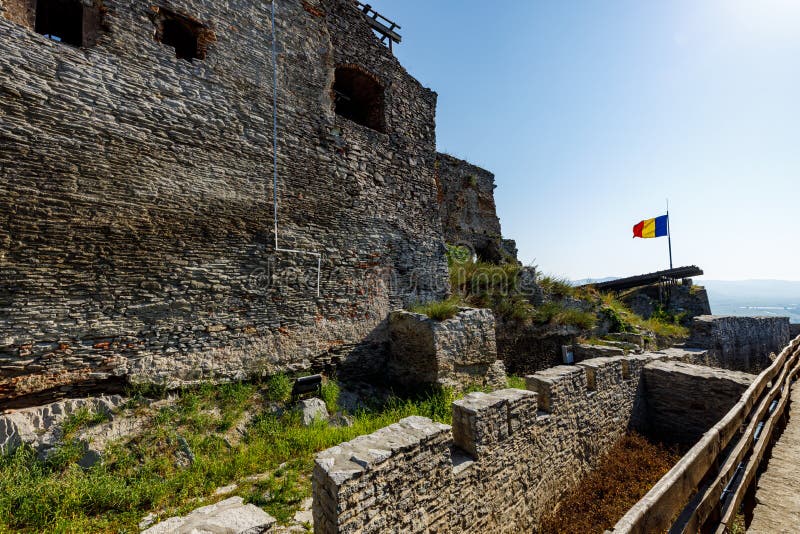 Deva Castle in Romania stock image. Image of landmark - 229780653