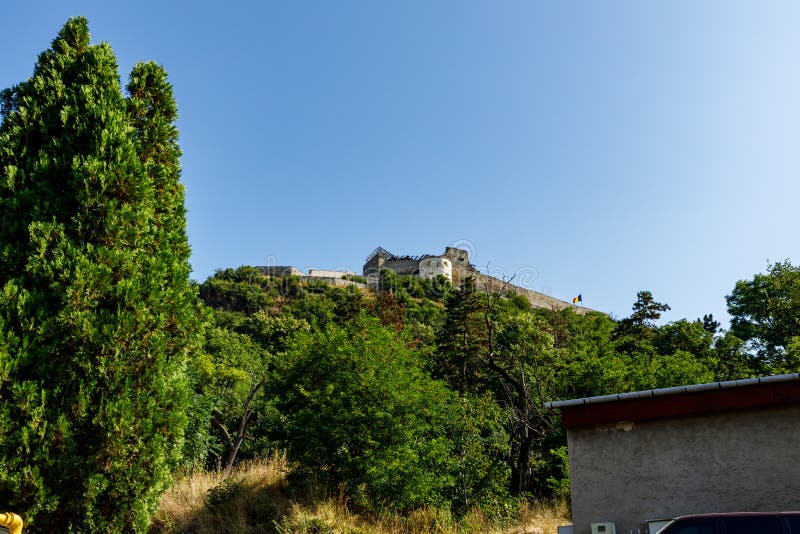 Deva Castle in Romania stock image. Image of history - 229782185