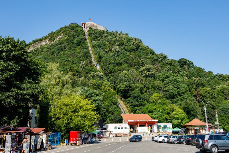 Deva Castle in Romania editorial stock image. Image of deva - 229782574