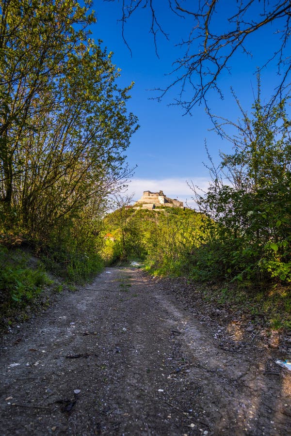 Deva citadel view stock photo. Image of hill, fortification - 165466710