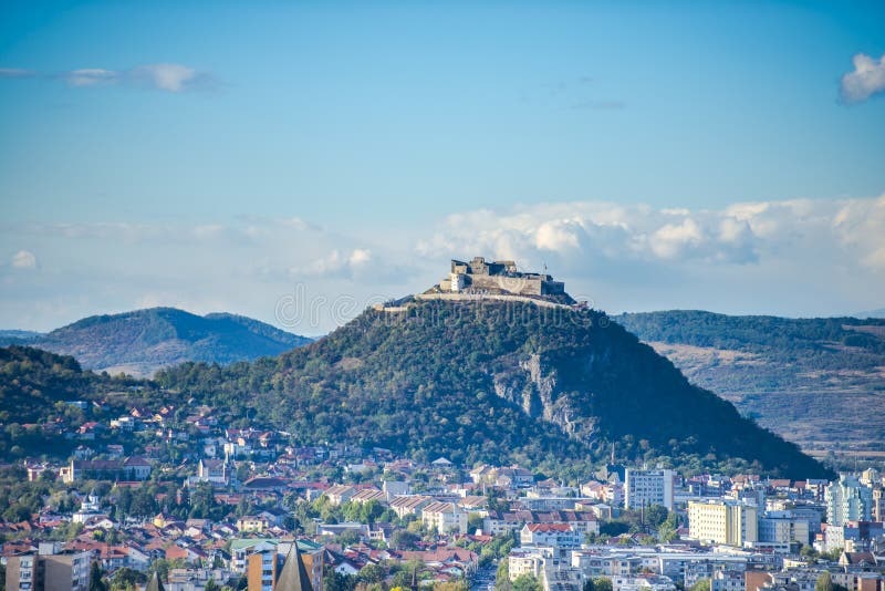 Deva city landscape stock photo. Image of hunedoara - 183181242