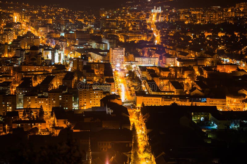 Deva City by night editorial photography. Image of landmark - 80592622