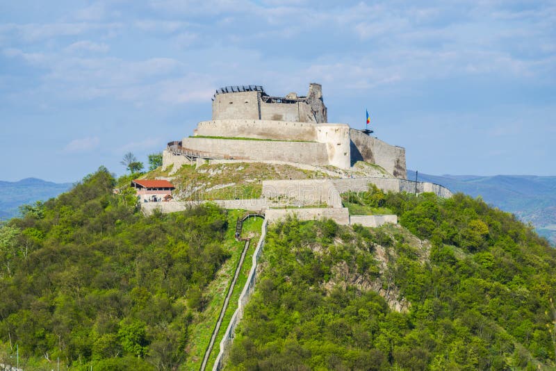 Deva city view stock image. Image of view, architecture - 165466287