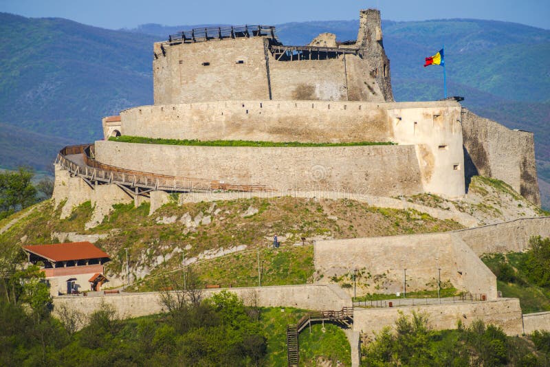 Deva cityl view stock photo. Image of building, clouds - 165466068