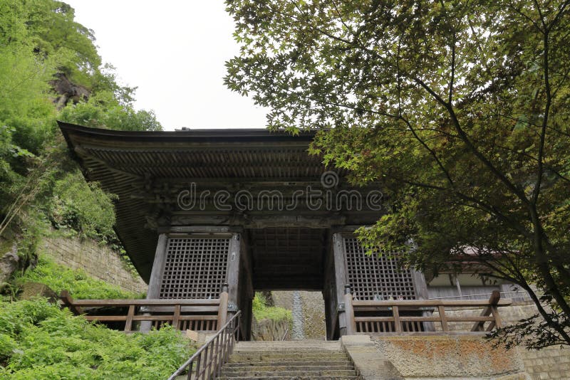 Deva Gate of Risshaku Ji Yamadera Stock Photo - Image of deva, risshaku ...