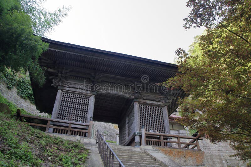 Deva Gate of Risshaku Ji Yamadera in Yamagata Editorial Image - Image ...
