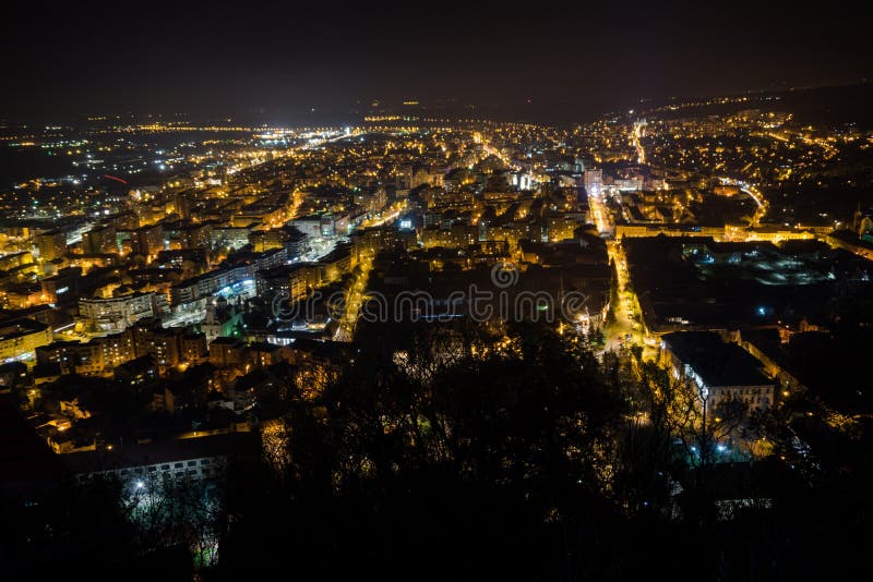 Deva by night stock image. Image of pond, park, view - 80629349