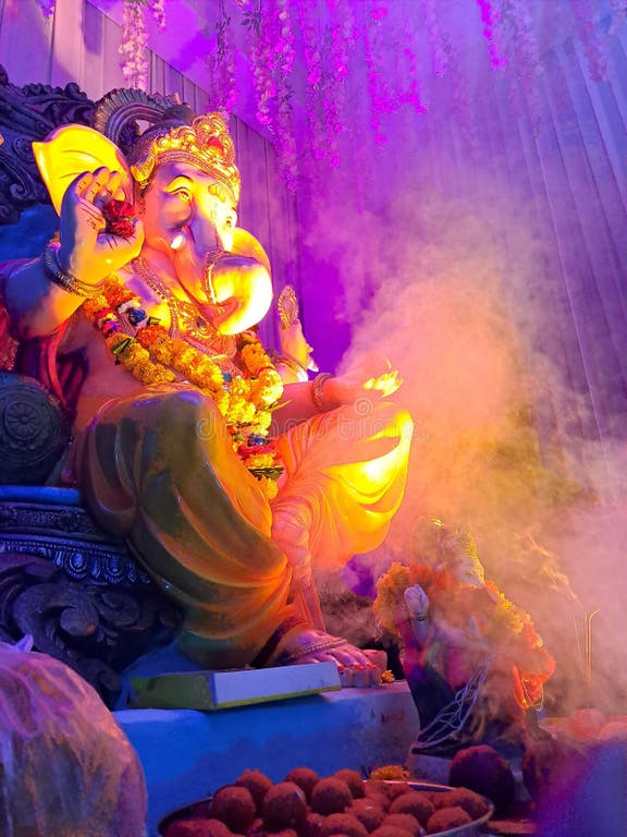 Deva Shree Ganesha stock image. Image of person, event - 256152943